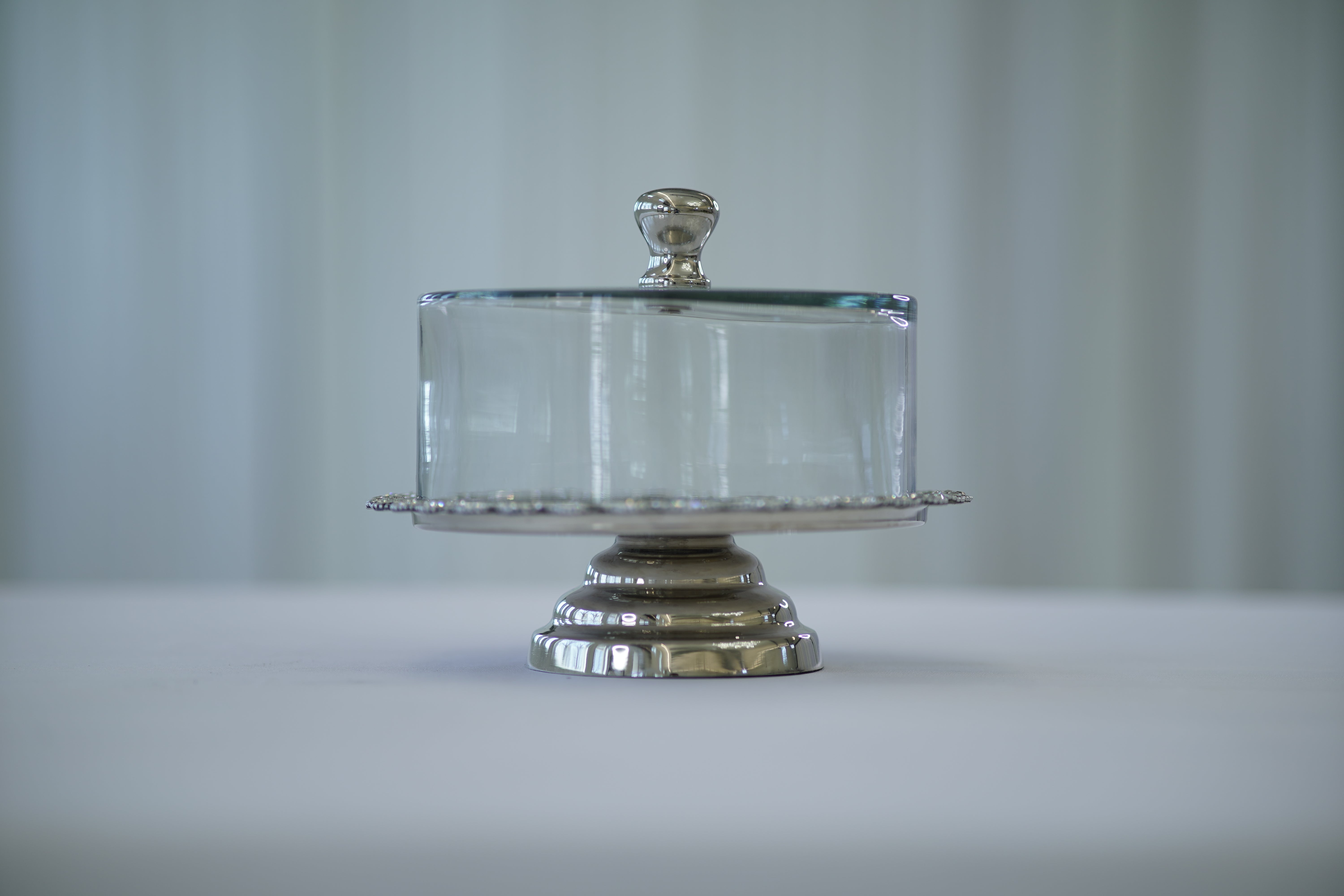 Silver Covered Cake Stand – PBC Venue Inventory